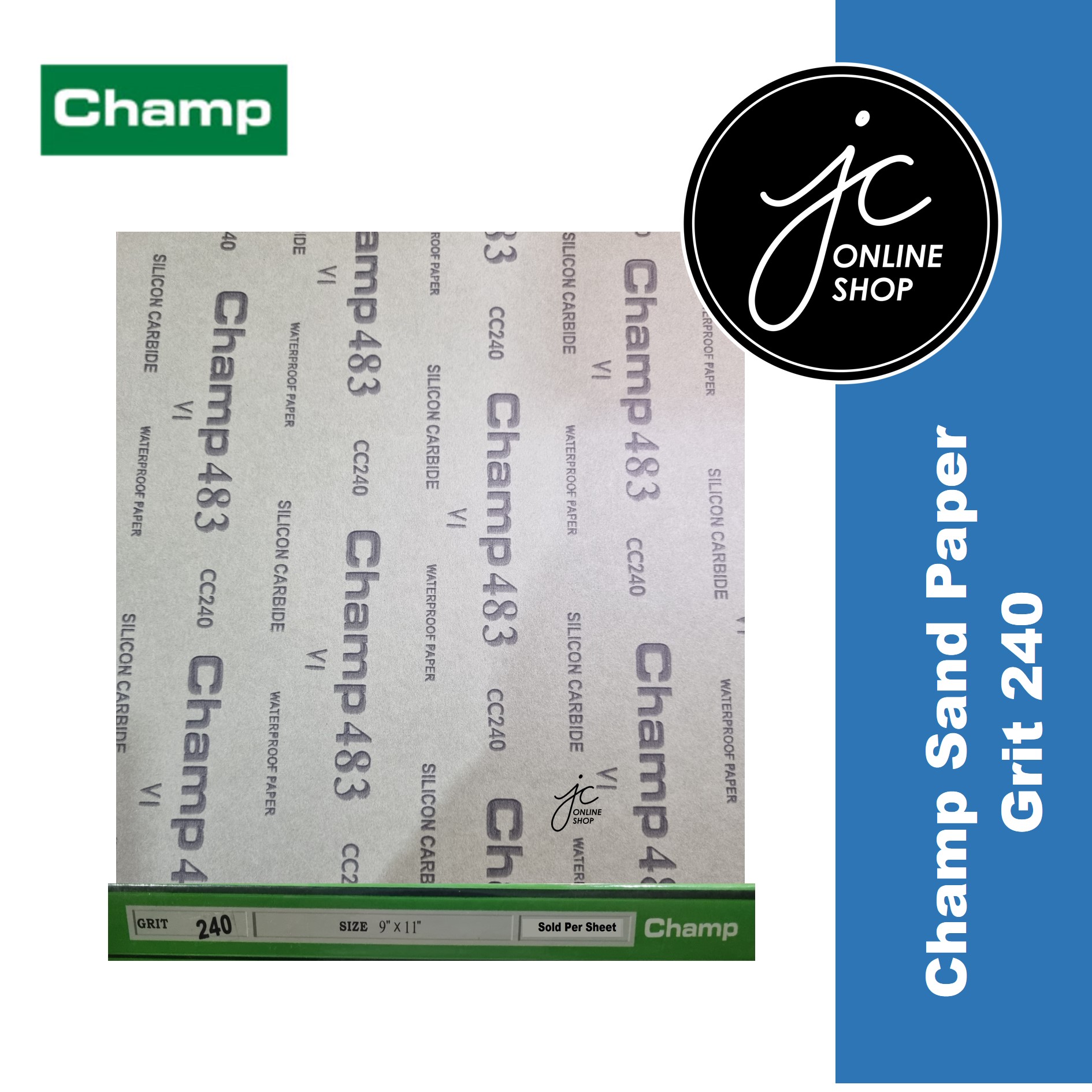 Champ Sandpaper Waterproof Abrasive premium quality original sand paper ...