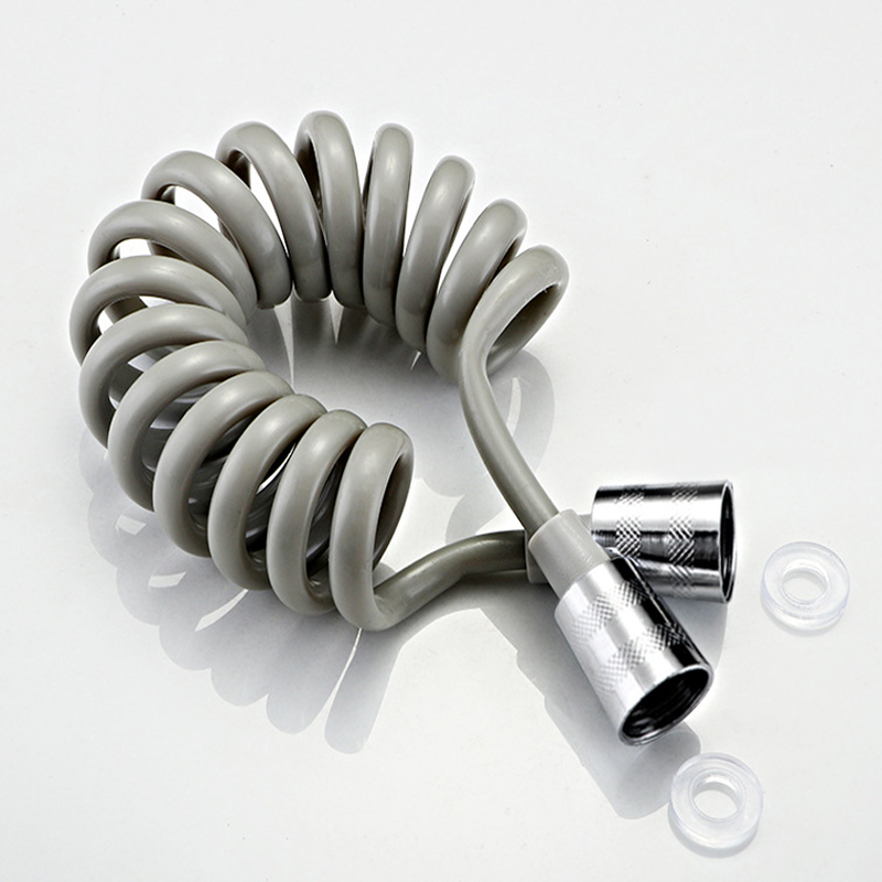 Retractable Spring Hose 1.5M 2M Water Inlet Hose Aluminum Alloy Cap ...