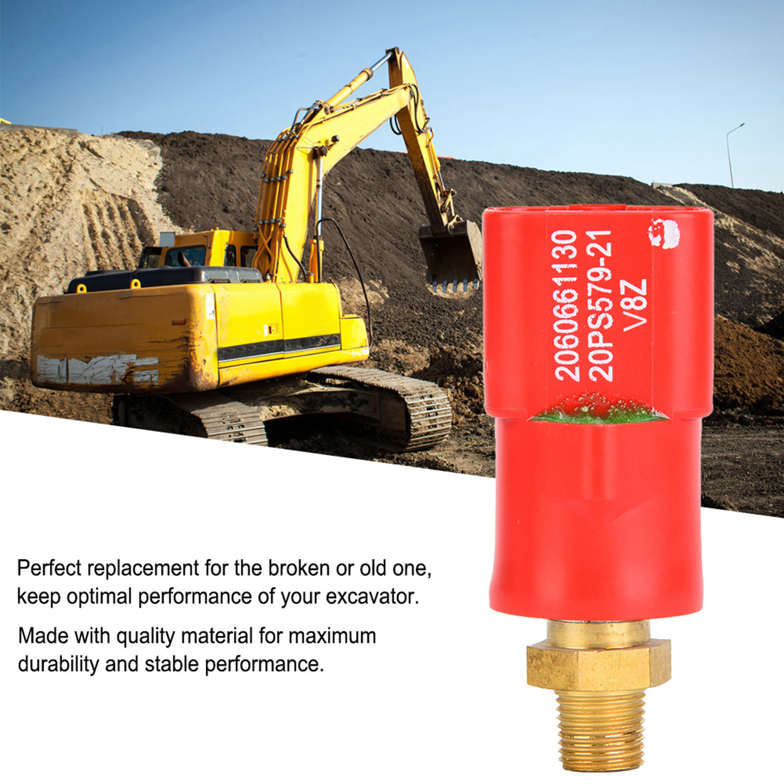 Pressure Sensor 206-06-61130 Distribution Valve Excavator Accessories ...