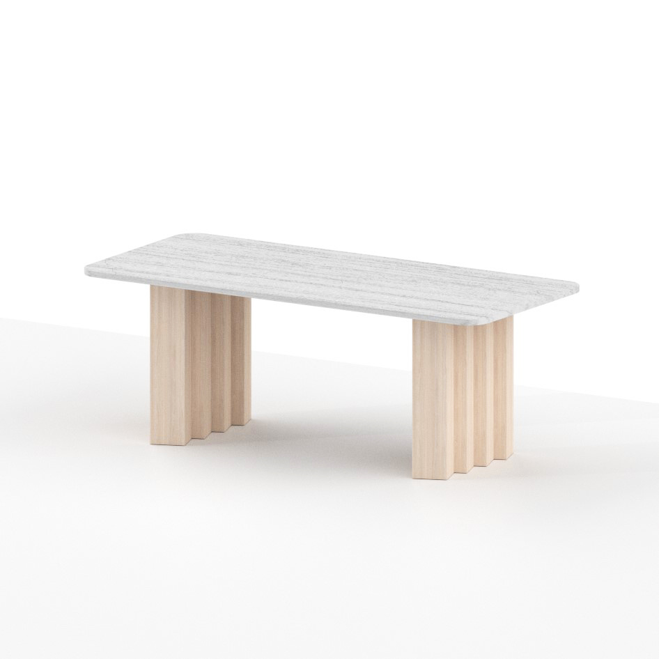 HARV โต๊ะกินข้าว ZAG Dining Table W200xD90xH75 รุ่น T209 | Lazada.co.th