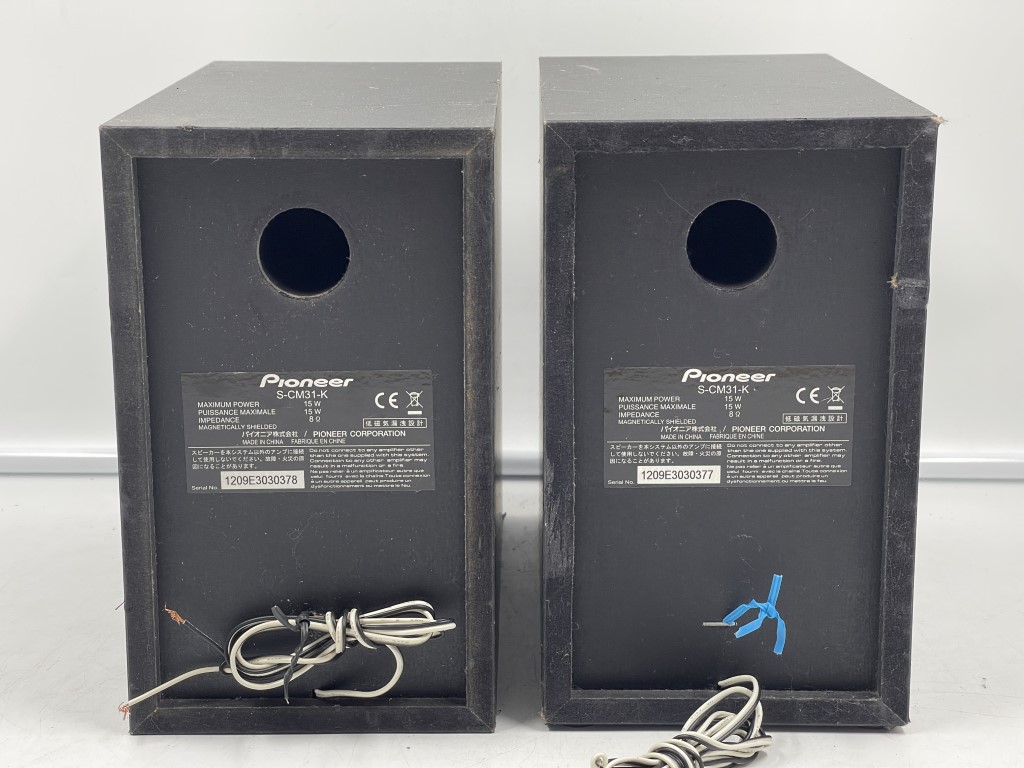 ลำโพง 1 คู่ มือสองญี่ปุ่น PIONEER S-CM31-K (377-378) 15W 8 โอห์ม Woofer ...