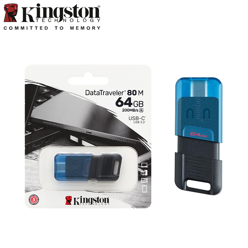 Kingston DT80M Type-C USB3.2 Gen1 Pen Drive 64GB 128GB 256GB Original ...