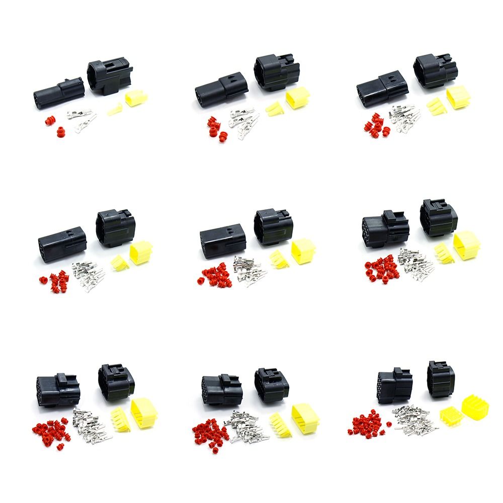 /2/3/4/6/8/10/12/16 Pin Male Female Plug Kits Quick Connection ...