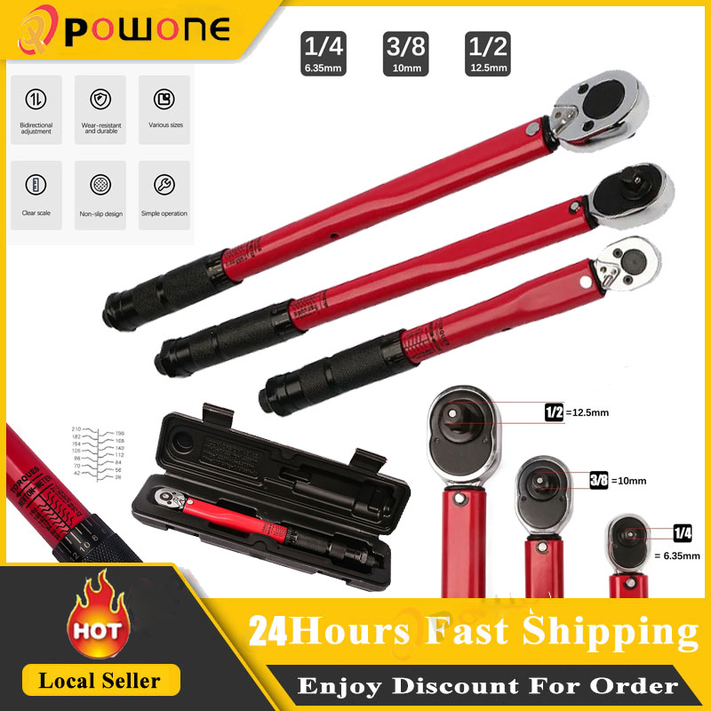 19-210N.m Torque Wrench 3/8 Accurate Reversible Ratchet Torque Key ...