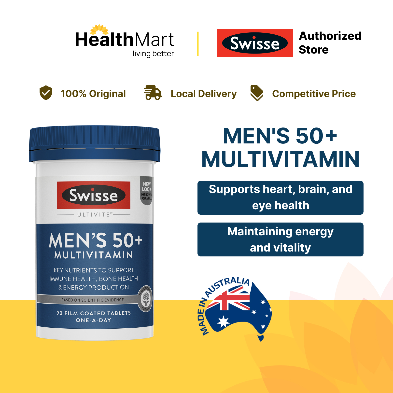 [SG] Swisse Men’s 50+ Multivitamin, 90 Tablets (New Look and Improved Formulation) | Lazada ...