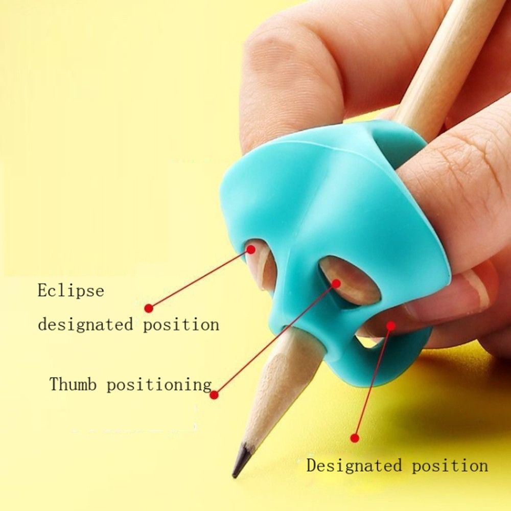 Three-Finger Pen Holder Calligraphy Silicone Pencil Grips Posture ...