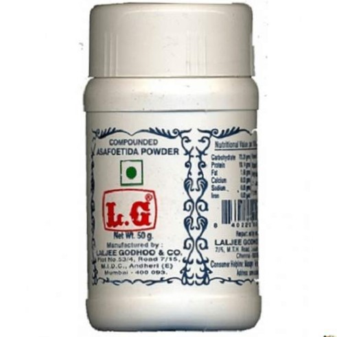 L.G Compounded Asafoetida Powder - Hing - 100% Pure From India (50g ...