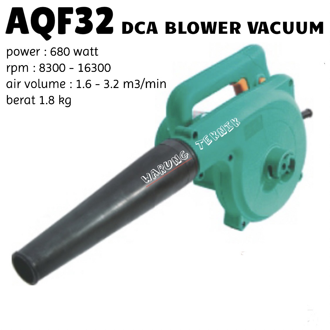 DCA AQF32 ELECTRIC BLOWER VACUUM MESIN TIUP DAN VACUUM ANGIN LISTRIK ...