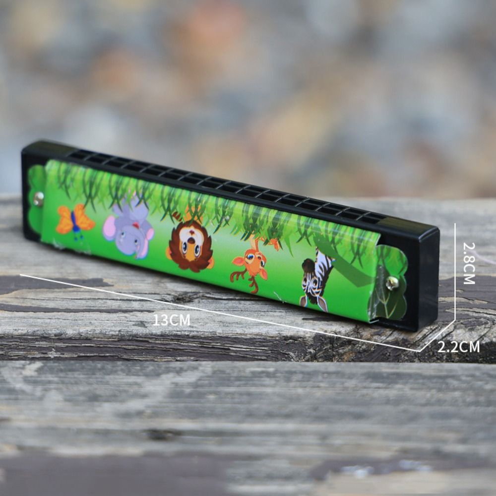 Wind Instrument Metal Painted Harmonica Educational 16 Holes 16 Holes ...