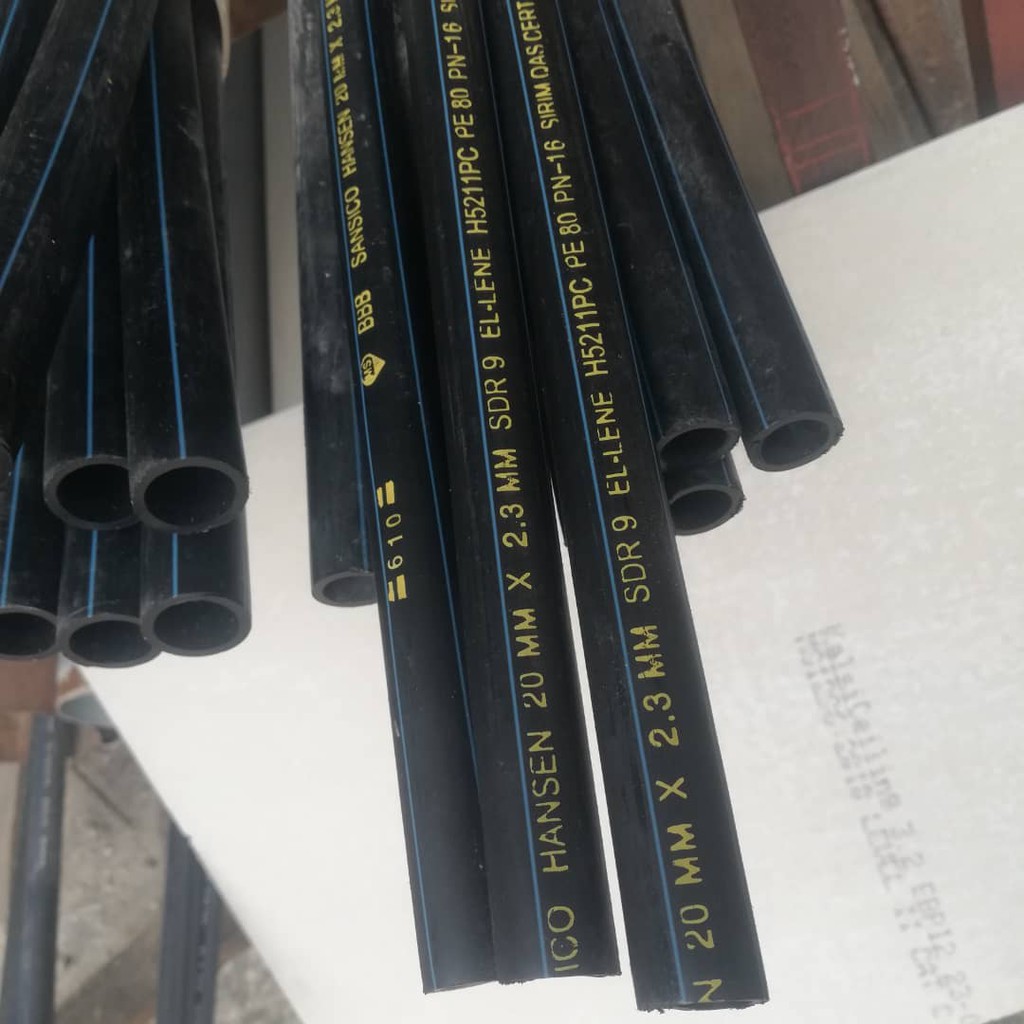 🔥READY STOCK🔥 Poly HANSEN HDPE Cold Water Pipe ( 1 Meter ) | Lazada