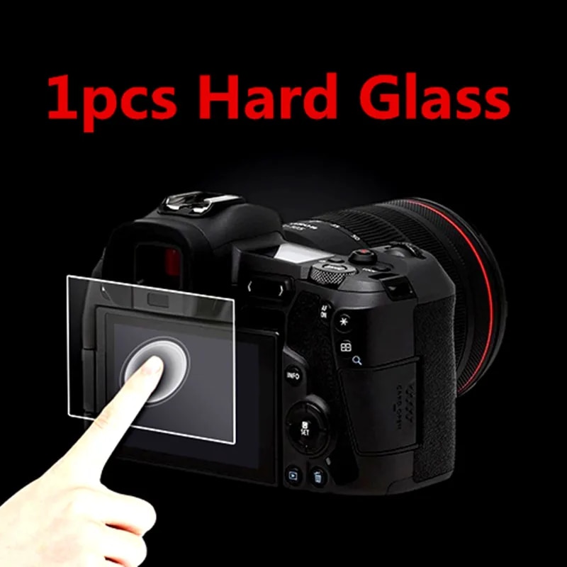 Self-adhesive Tempered Glass LCD Screen Protector Cover for Canon 200D ...