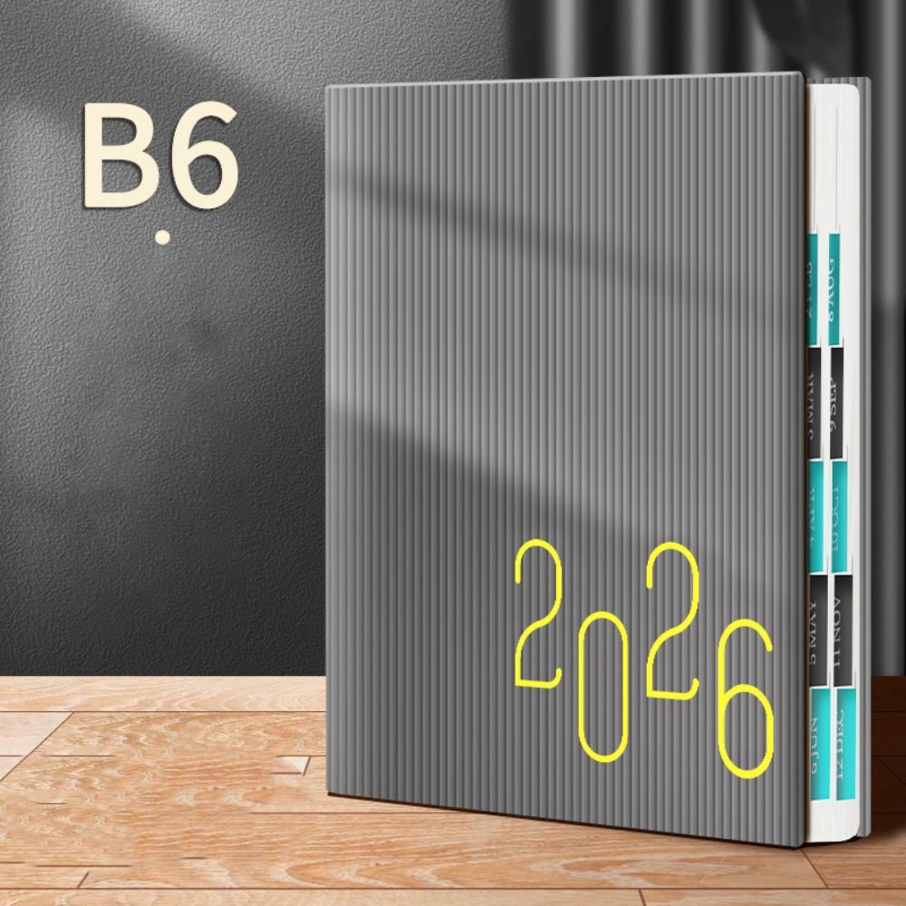 Diary Notepad English 2026 Schedule Planner Notepad Pu Small B6 ...