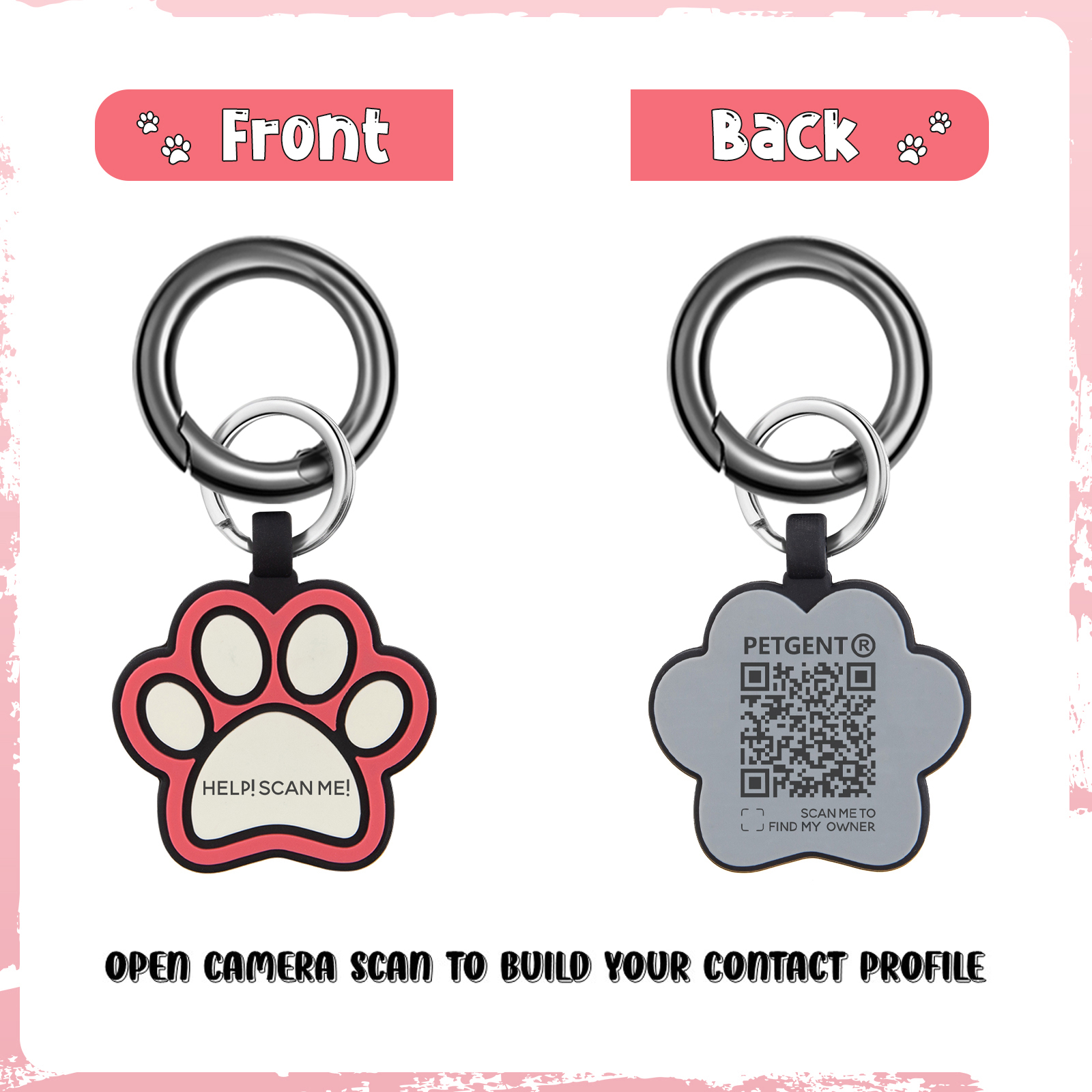 Personalized Qr Code Dog Cat Tags Ngraved Cat Dog Puppy Pet Id Name ...