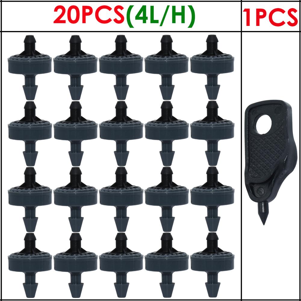 Sprycle 20pcs 2l 4l 8l Pressure Compensated Dripper Agricultural Garden ...