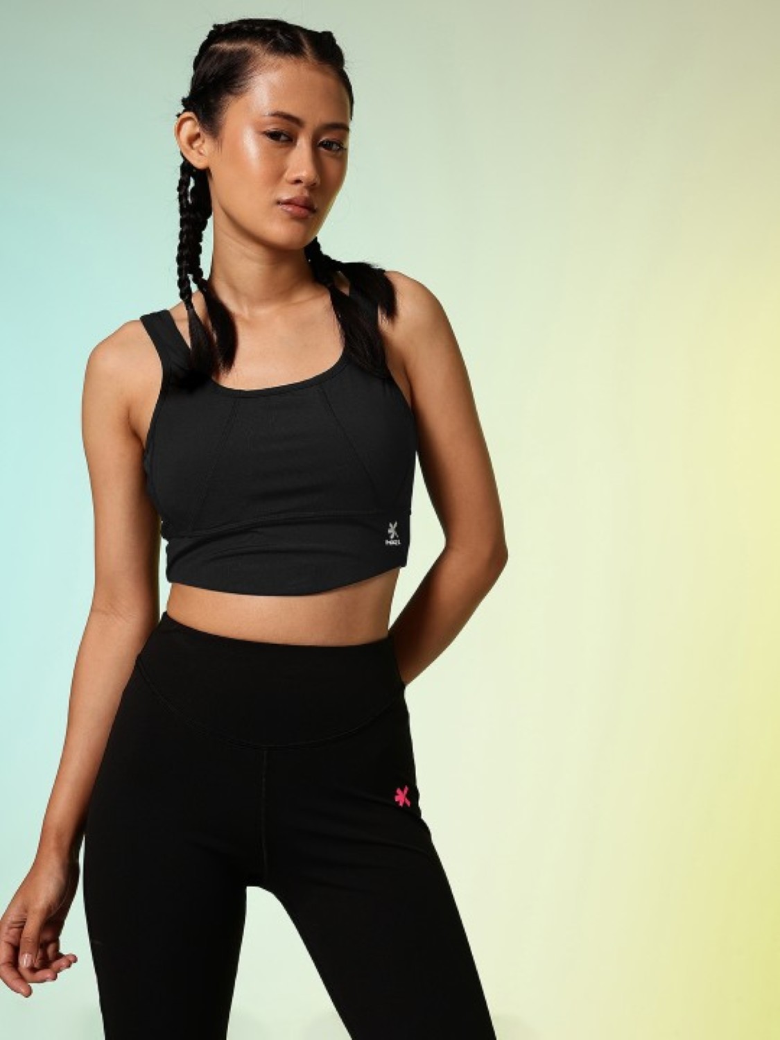 HRX by Hrithik Roshan Lightly Padded Rapid-Dry Training Bra For Women HR_SS25_W_BA_KT062_03_B ...