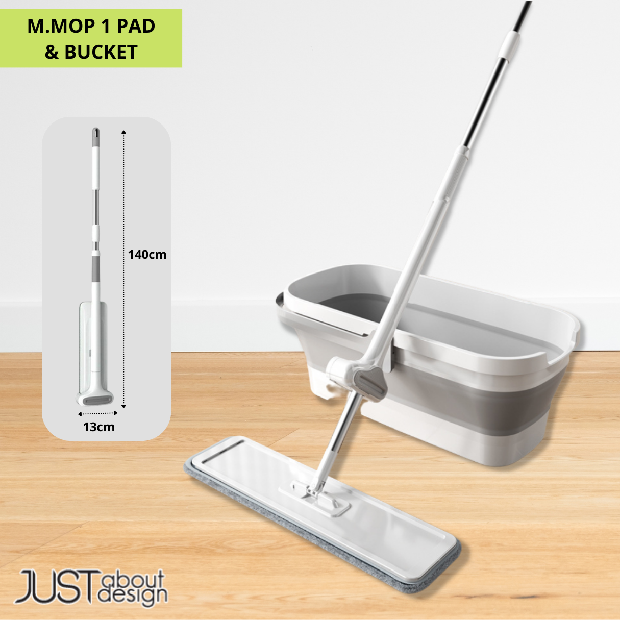 Slim Scratch Easy Mop Self Wring 360 Spin Mop Lazy Push Squeeze Flat ...