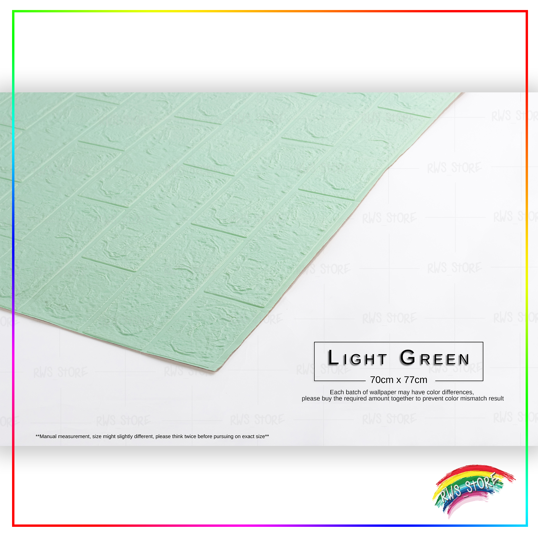 70x77cm 3D DIY Self Adhesive Sticker Brick Foam Wallpaper DIY 3D自粘墙纸 3D ...