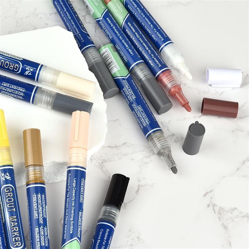 Tile Grout Pens White Waterproof Tile Marker Grout Pen Wall Seam Pen ...