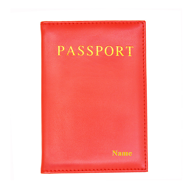 【E Value MALL】Passport Cover with Name LOGO Personalised Gold Silver ...