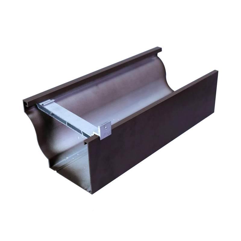 Aluminum alloy gutter eaves rain gutter tile villa sun room color steel ...