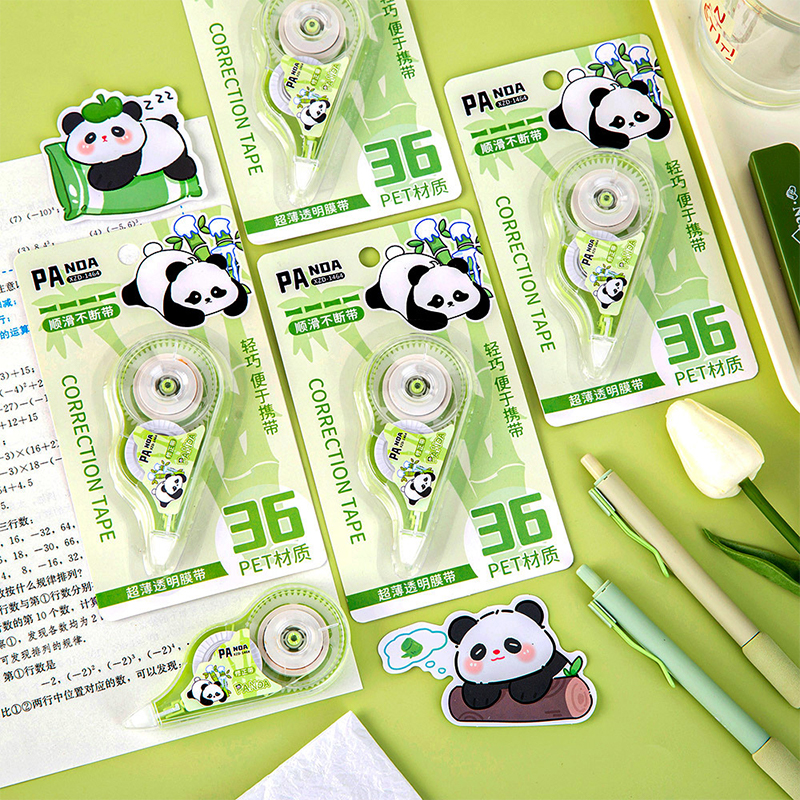 Cute Cartoon Panda Corrected Tapes Creative Large Capacity Correction ...