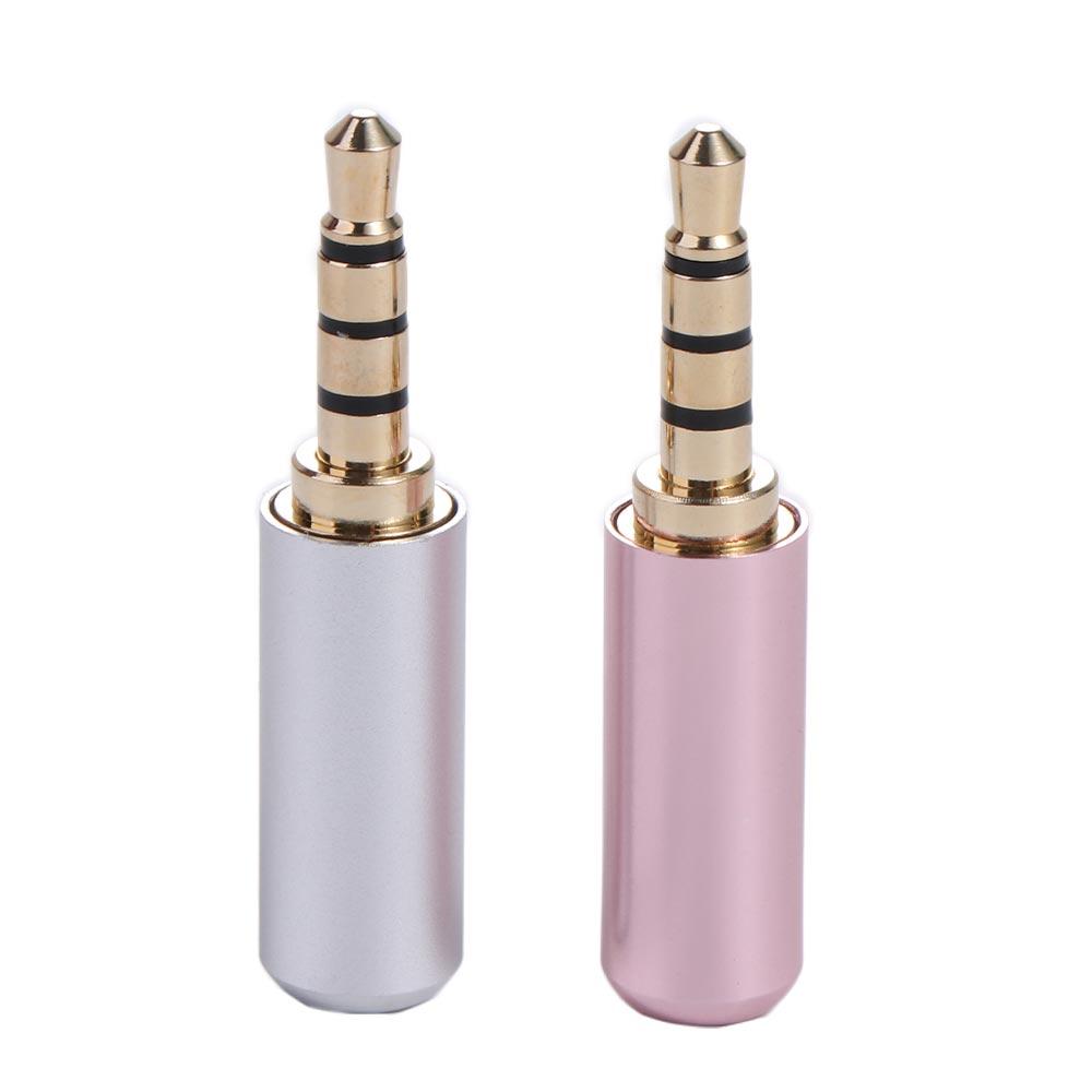 3.5mm DIY AUX Plug Welding Head 4 Poles Headphone Jack Plug 3.5mm Audio ...