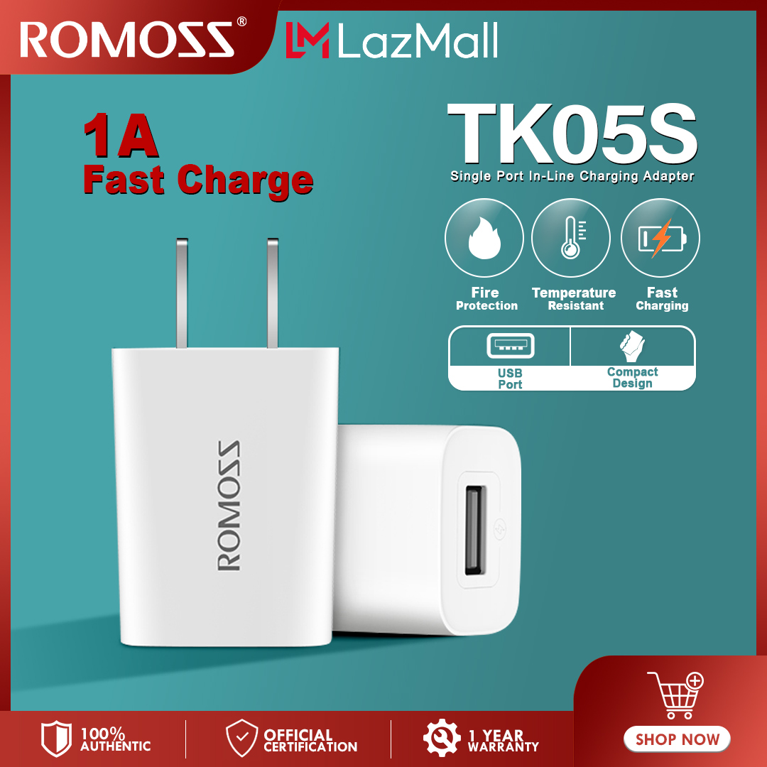 Romoss TK05S Travel Charger Portable Phone Charger USB Power Adapter ...