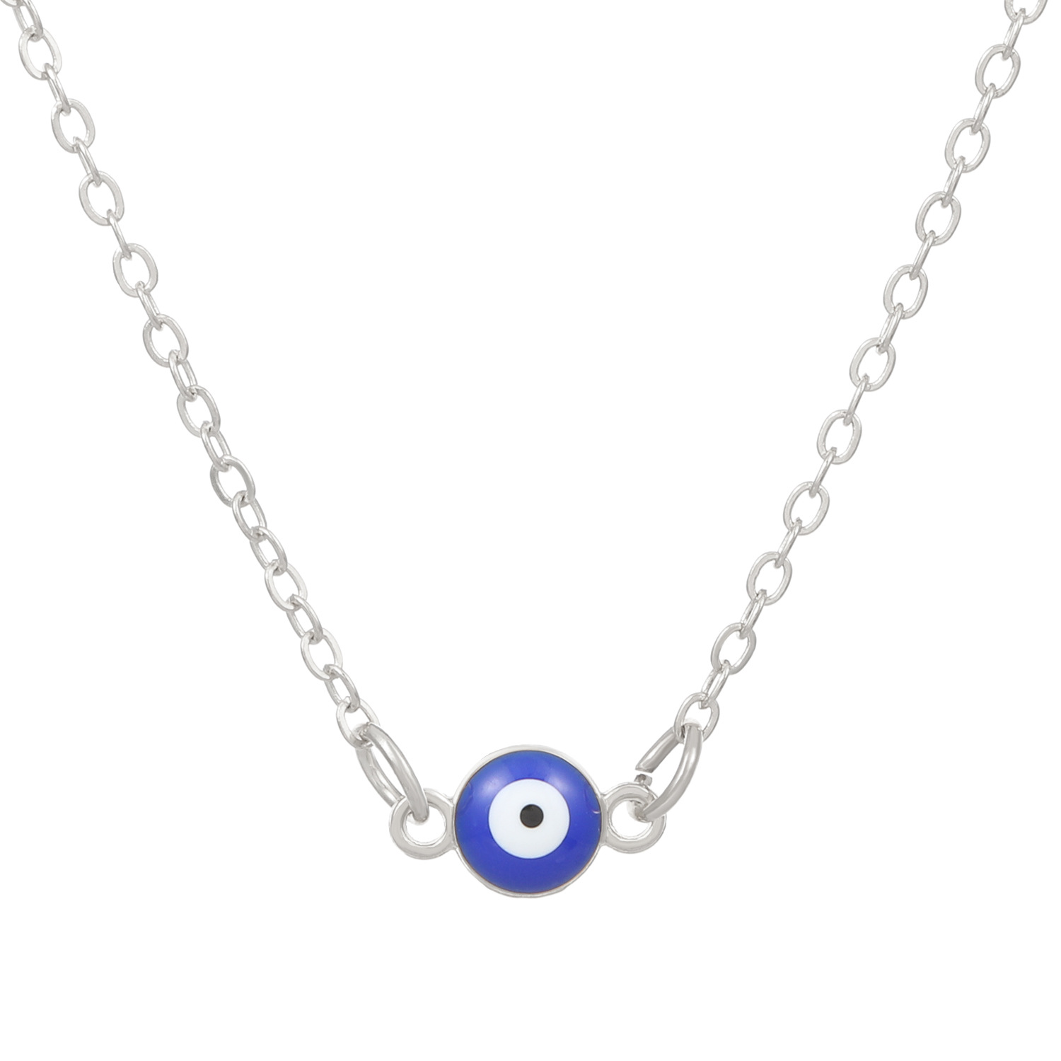 Jewelry Simple Fashion Turkey Blue Eye Necklace Clavicle Chain Women ...