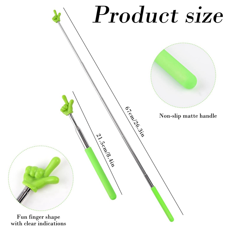 6 PCS Pointer Stick Set for Classroom, Teacher Pointer, Retractable ...