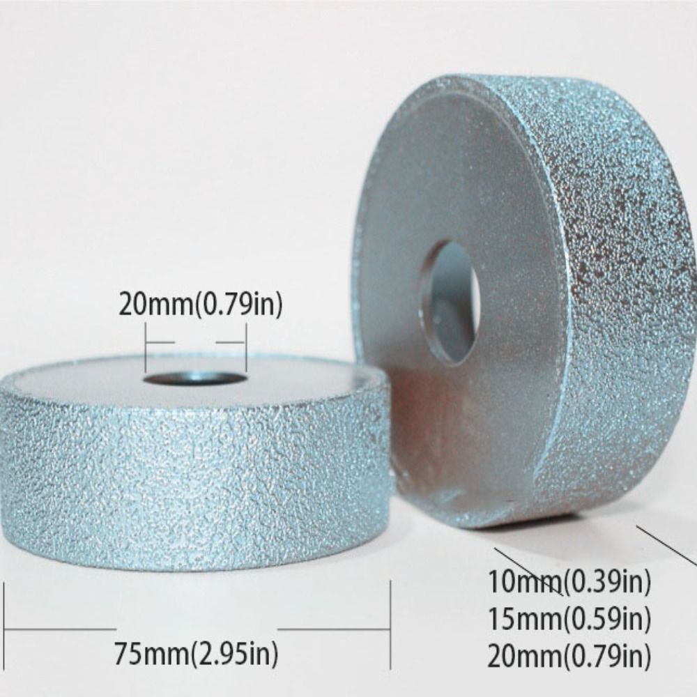 Dry Or Wet Cylinder Type Grinding Head Vacuum Brazed Parallel Edge ...