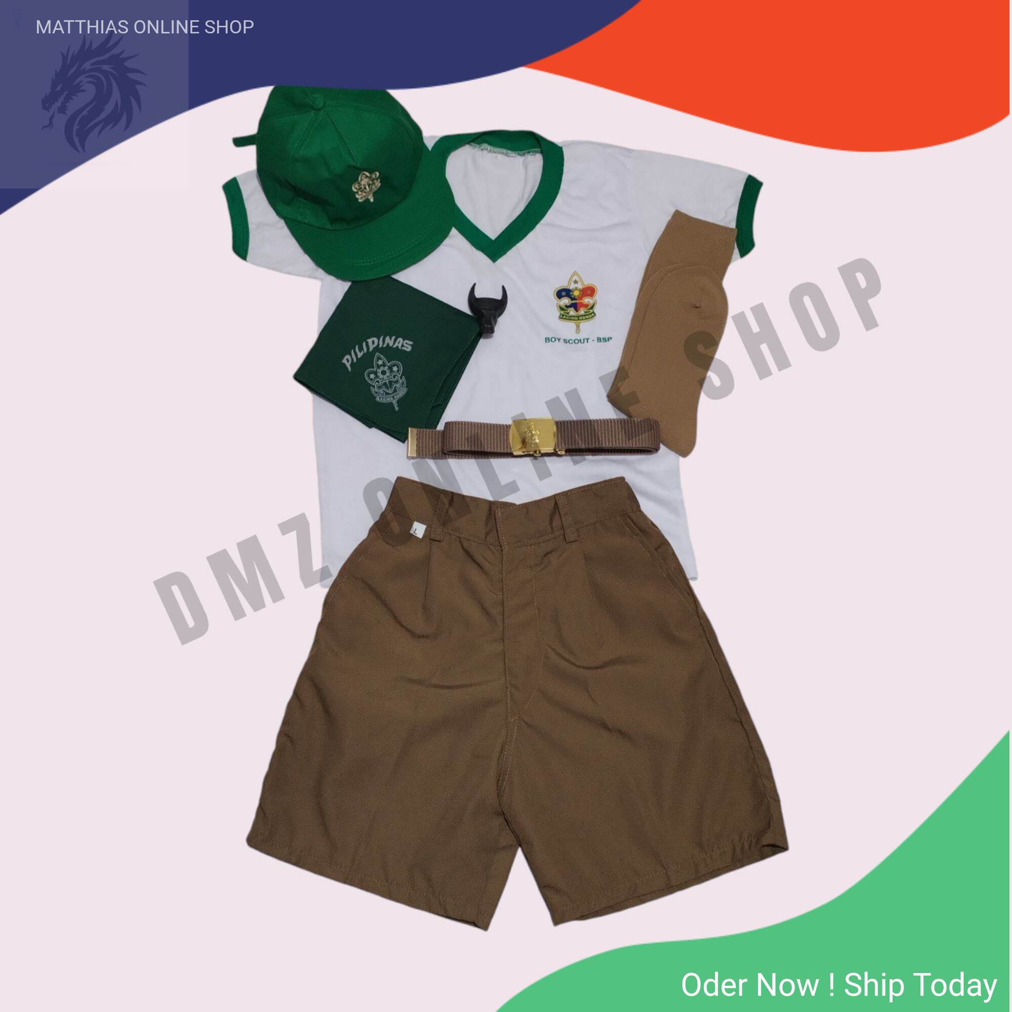 BSP BOY SCOUT TYPE B UNIFORM COMPLETE SET | Lazada PH