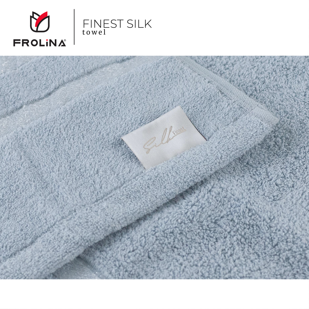 Frolina Finest Silk Collection ผ้าขนหนูเช็ดผม ขนาด 15 x 31 นิ้ว ...