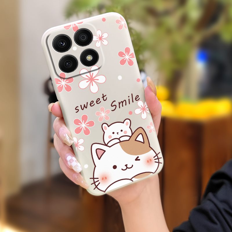 Skin feel silicone Anti-fall Phone Case For Honor X8a Lens bump ...