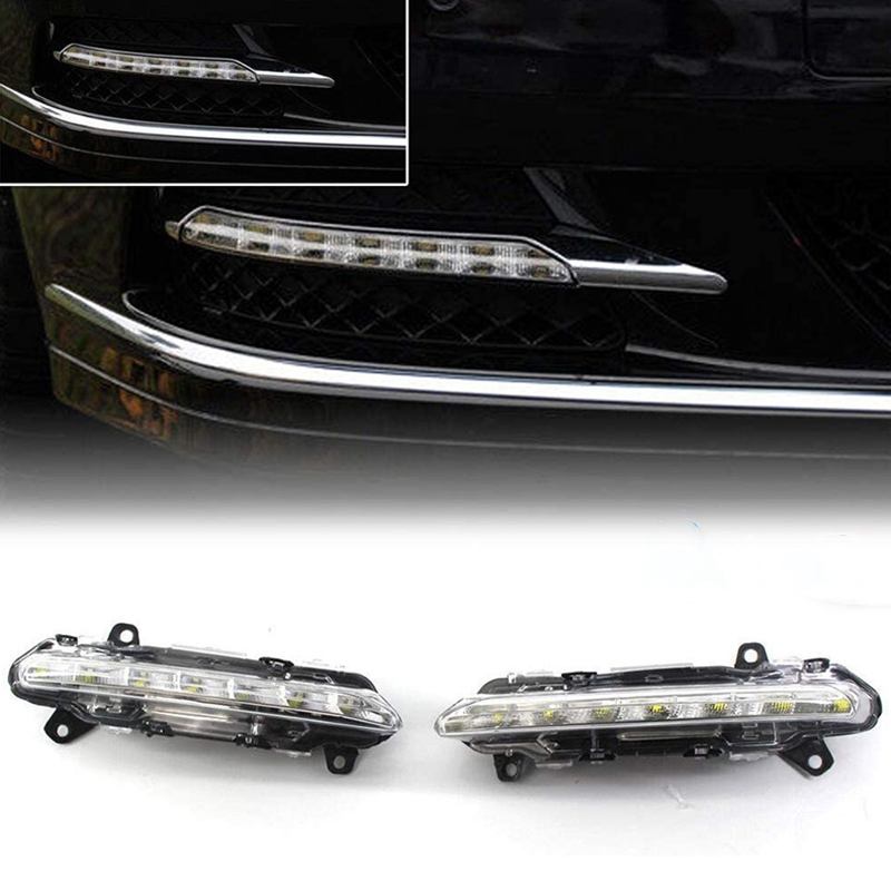 1 Pair L+R Led Drl Daytime Running Light for Mercedes S-Class 09-13 ...
