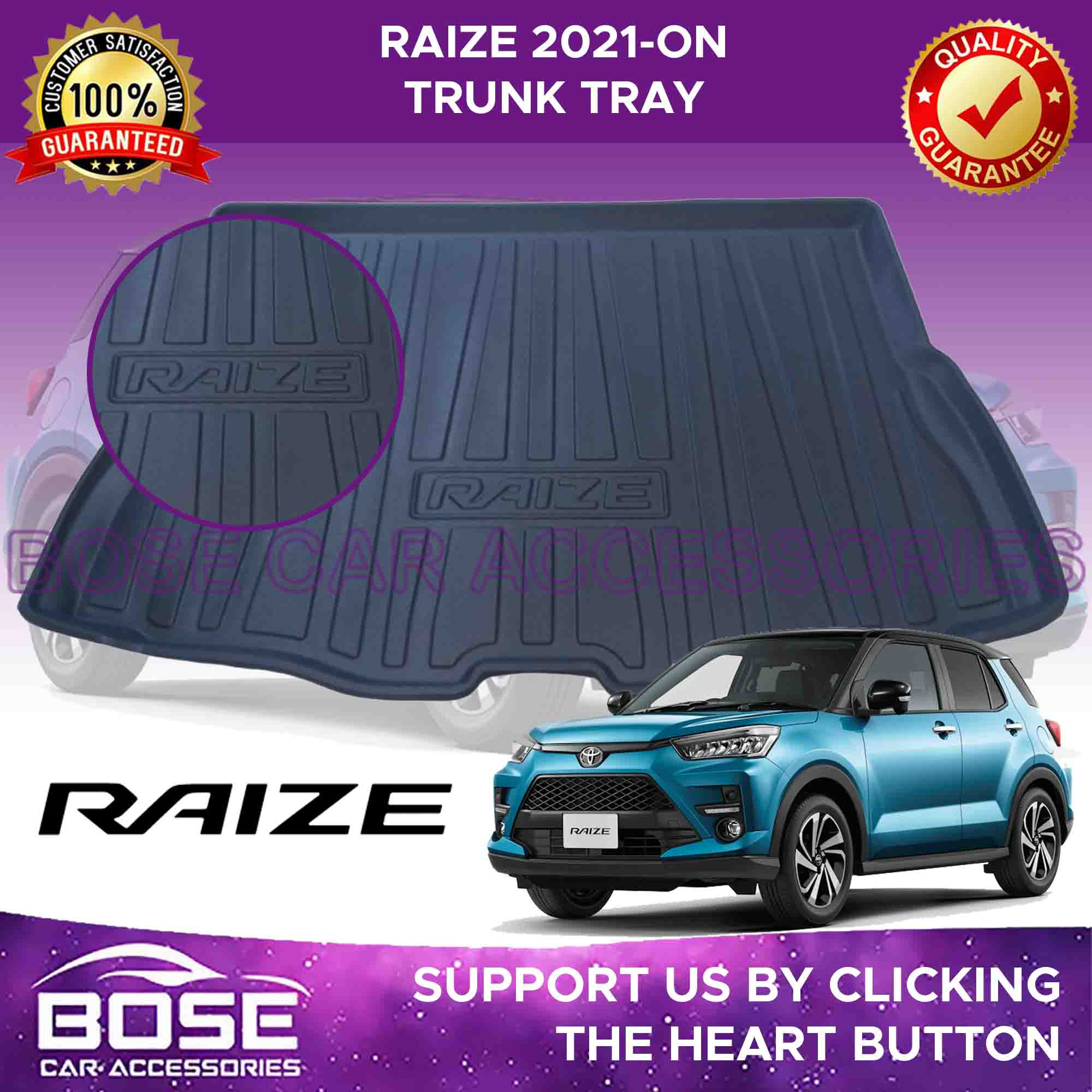 Car Trunk Tray for Toyota Raize 2022 2023 Onwards OEM Cargo Trunk Tray ...