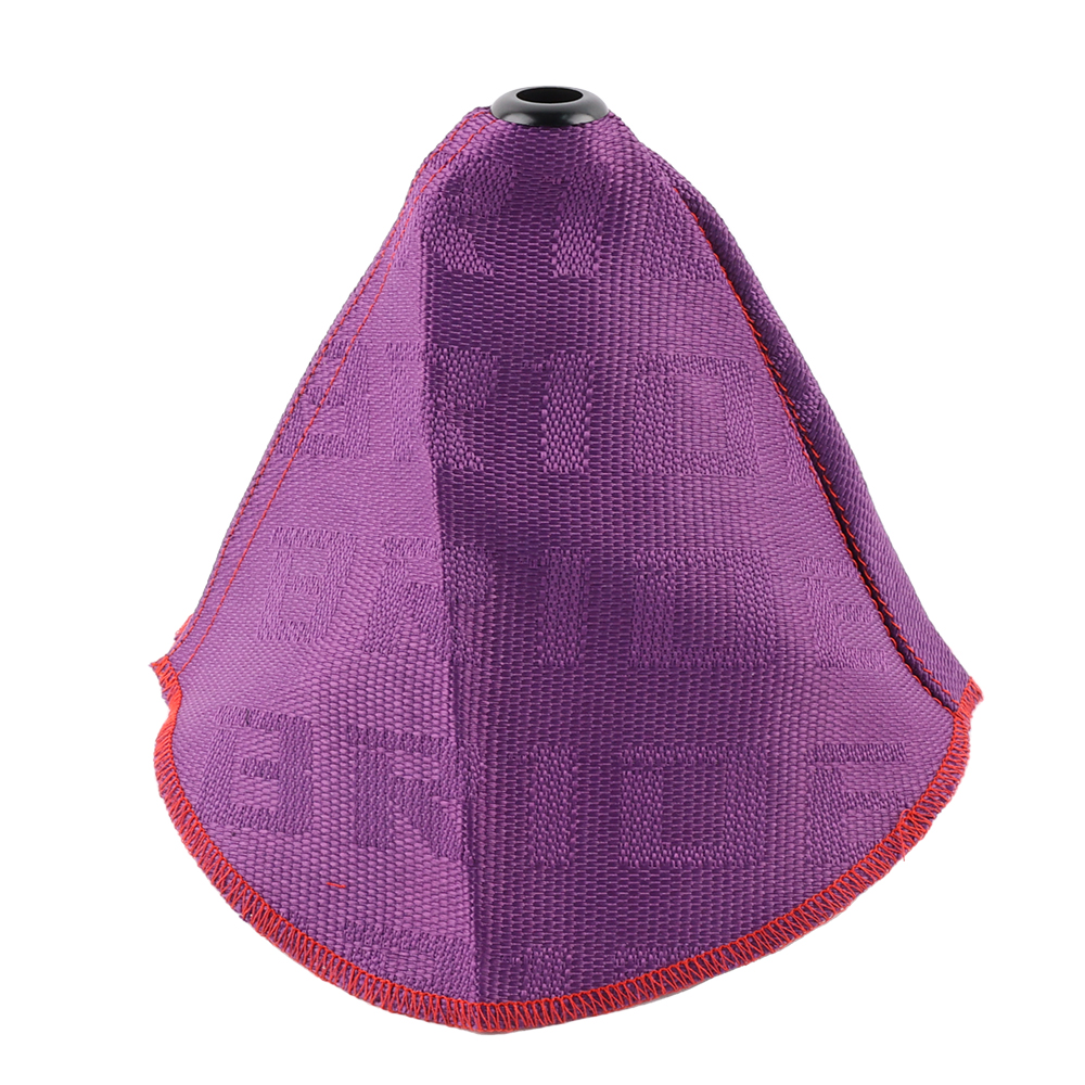 Hot Jdm Style Bride Canvas Shift Lever Knob Boot Cover Red Black Racing ...