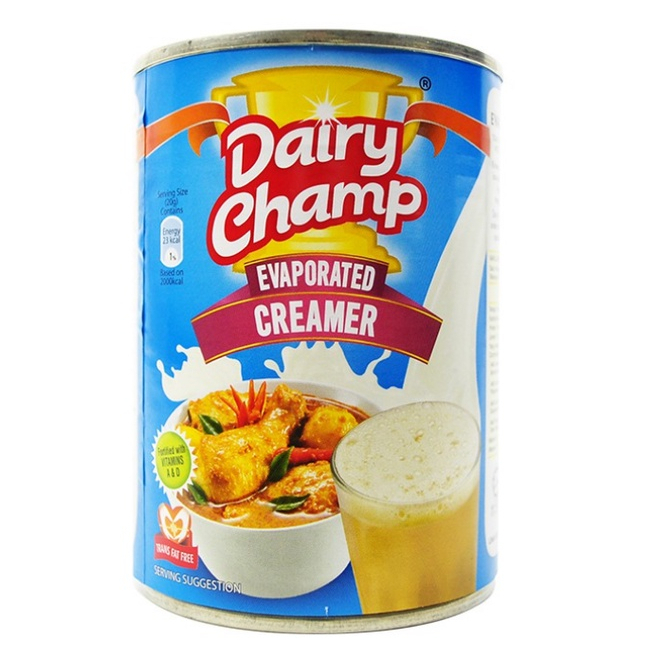 Dairy Champ Evaporated Creamer Susu Cair Sejat 390g | Lazada