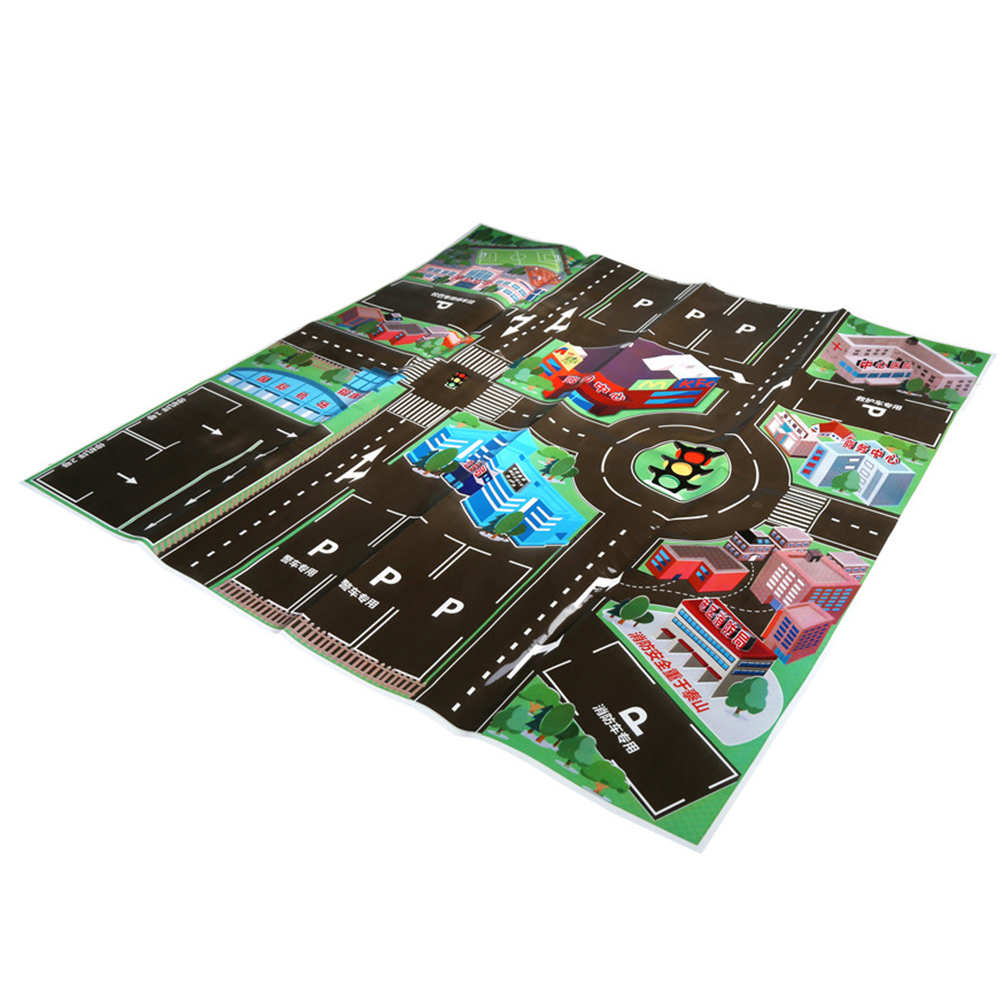 70*70CM Kids Toys City PARKING LOT Road Map Climbing Mat Toy New 70 ...