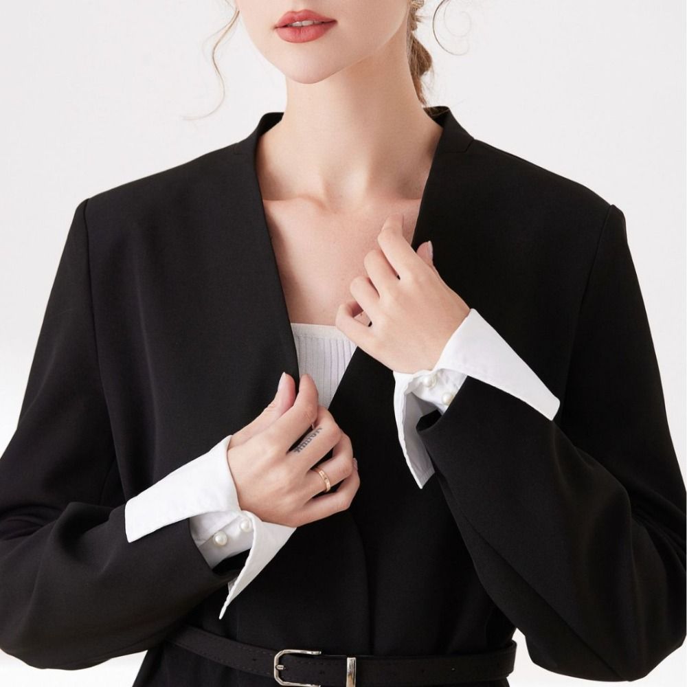 Elegant Detachable Fake Hand Sleeves Comfortable Decorative Women Cuff ...