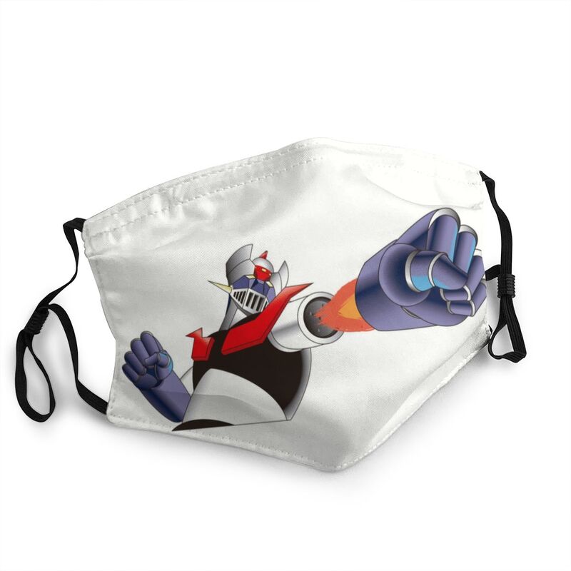 robotxes Mazinger Z Face Mask Anti Dust Adjustable Face Mask Anime ...