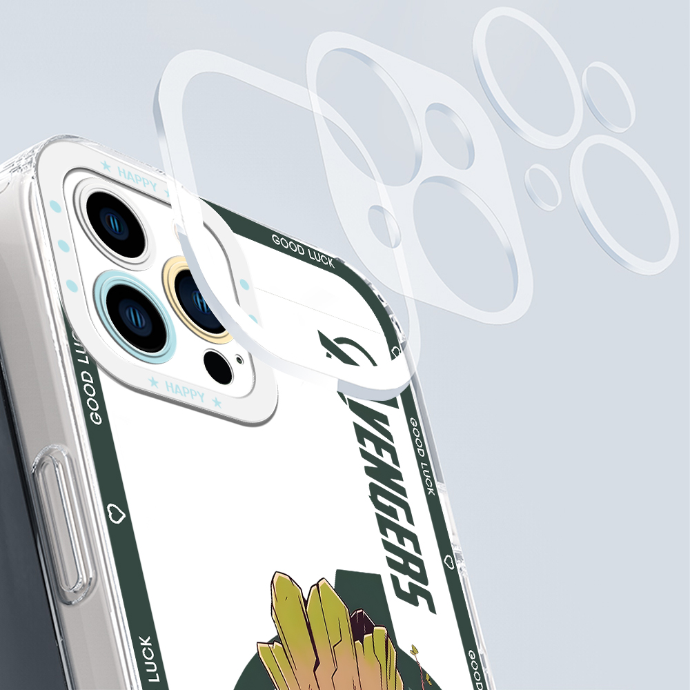 UCUC for Redmi 14C Back Cover Groot Batman Transparent TPU Ultra Thin ...