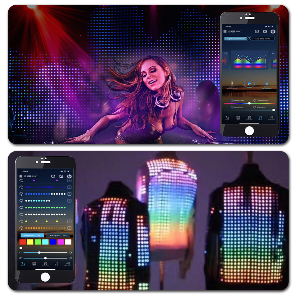 Dc5v Ws2812b Matrix Individually Addressable Ws2812 Led Panel Smart ...