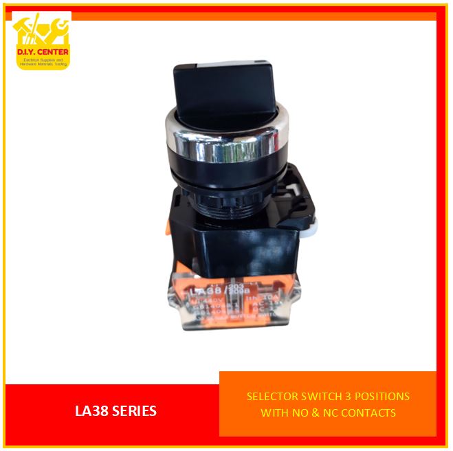 LA38-11 Series with NO and NC Contacts - Selector, Emergency Stop, Push ...