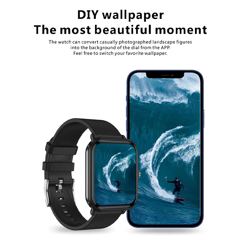 LIGE New Q9 Pro Smart Watch Body Temperature Monitor Music Control ...