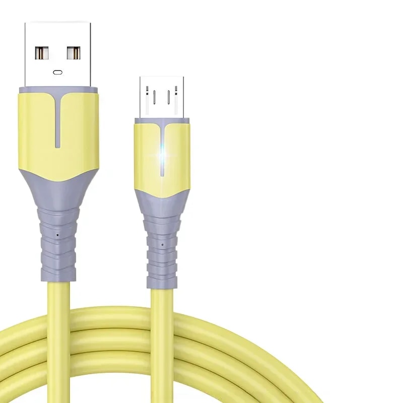 LED 3A Fast Charging USB Micro Cable Data Cable for Samsung Xiaomi ...