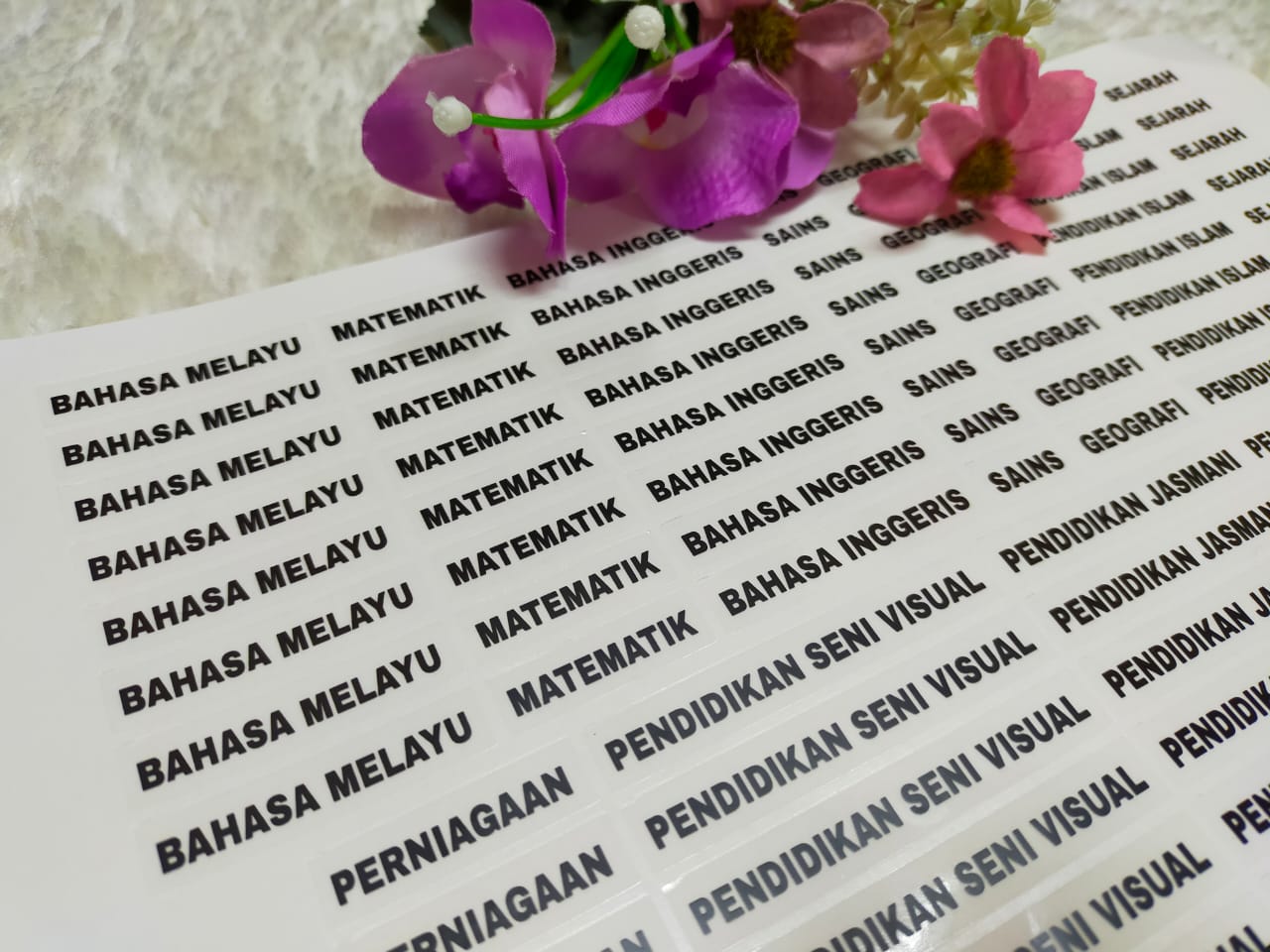 STICKER SUBJEK SEKOLAH TRANSPARENT 📚 / STICKER MATAPELAJARAN SEKOLAH 👨 ...