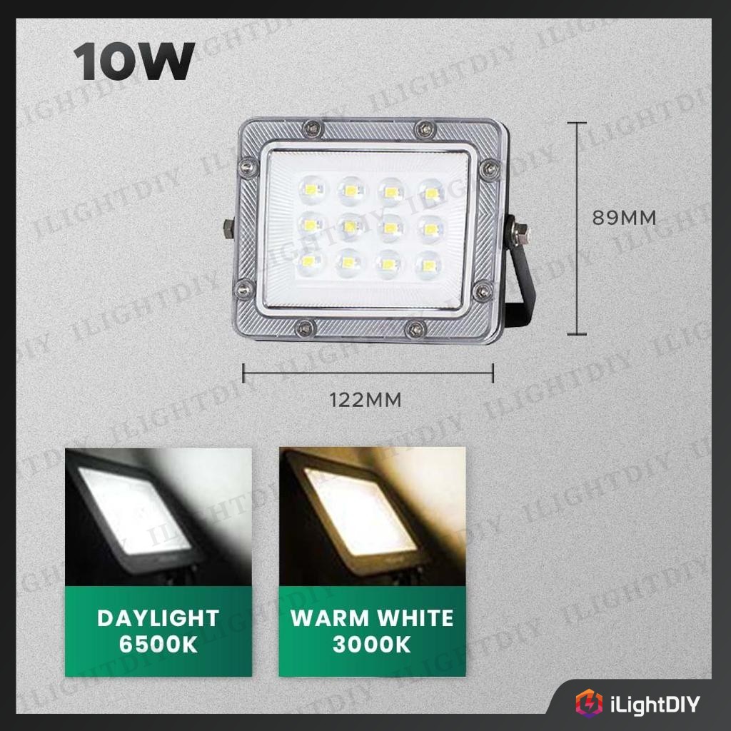 MEGAMAN 10W/30W/50W LED FLOODLIGHT IP65 OUTDOOR LED SPOTLIGHT | Lazada