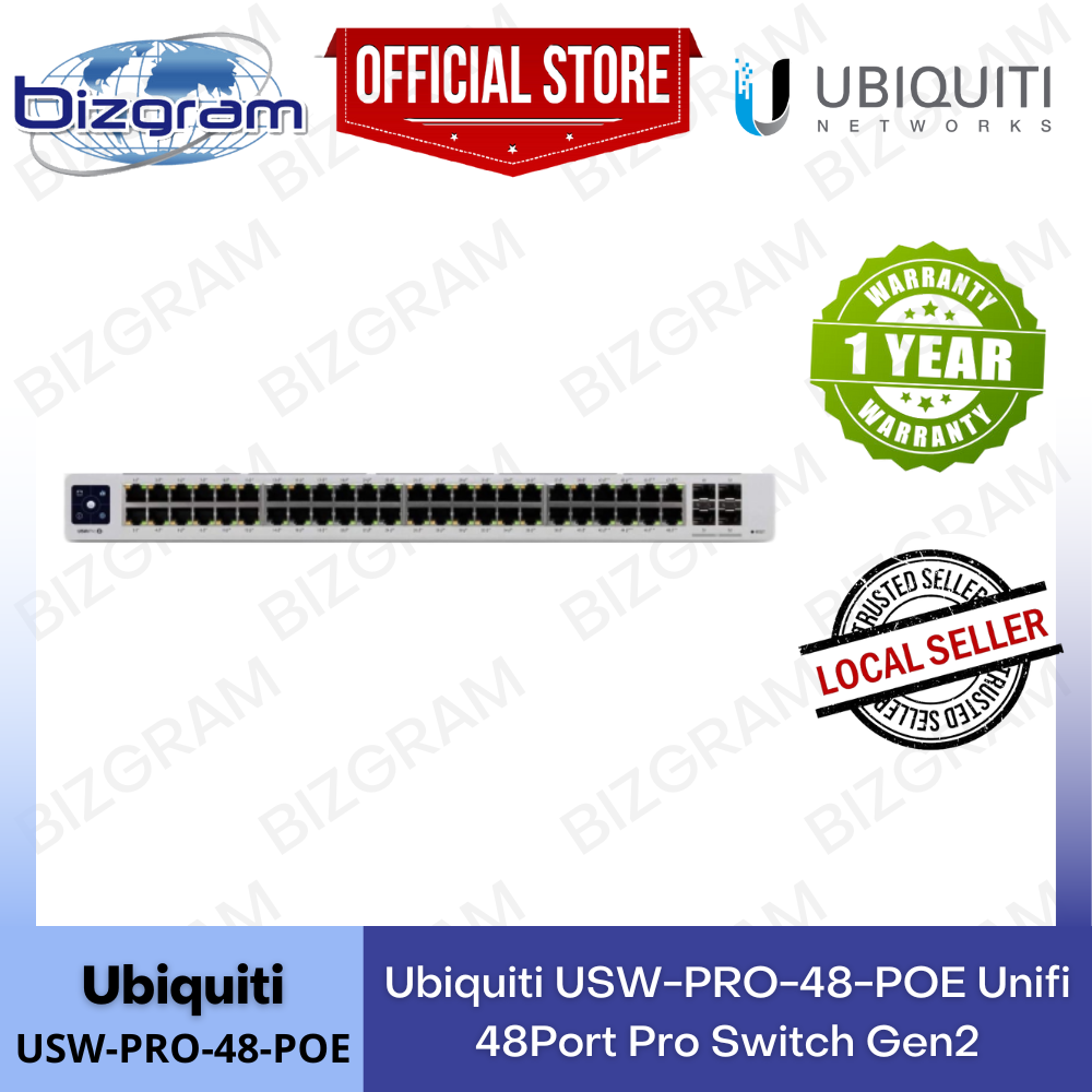 Ubiquiti USW-PRO-48-POE Unifi 48Port Pro Switch Gen2 | Lazada Singapore