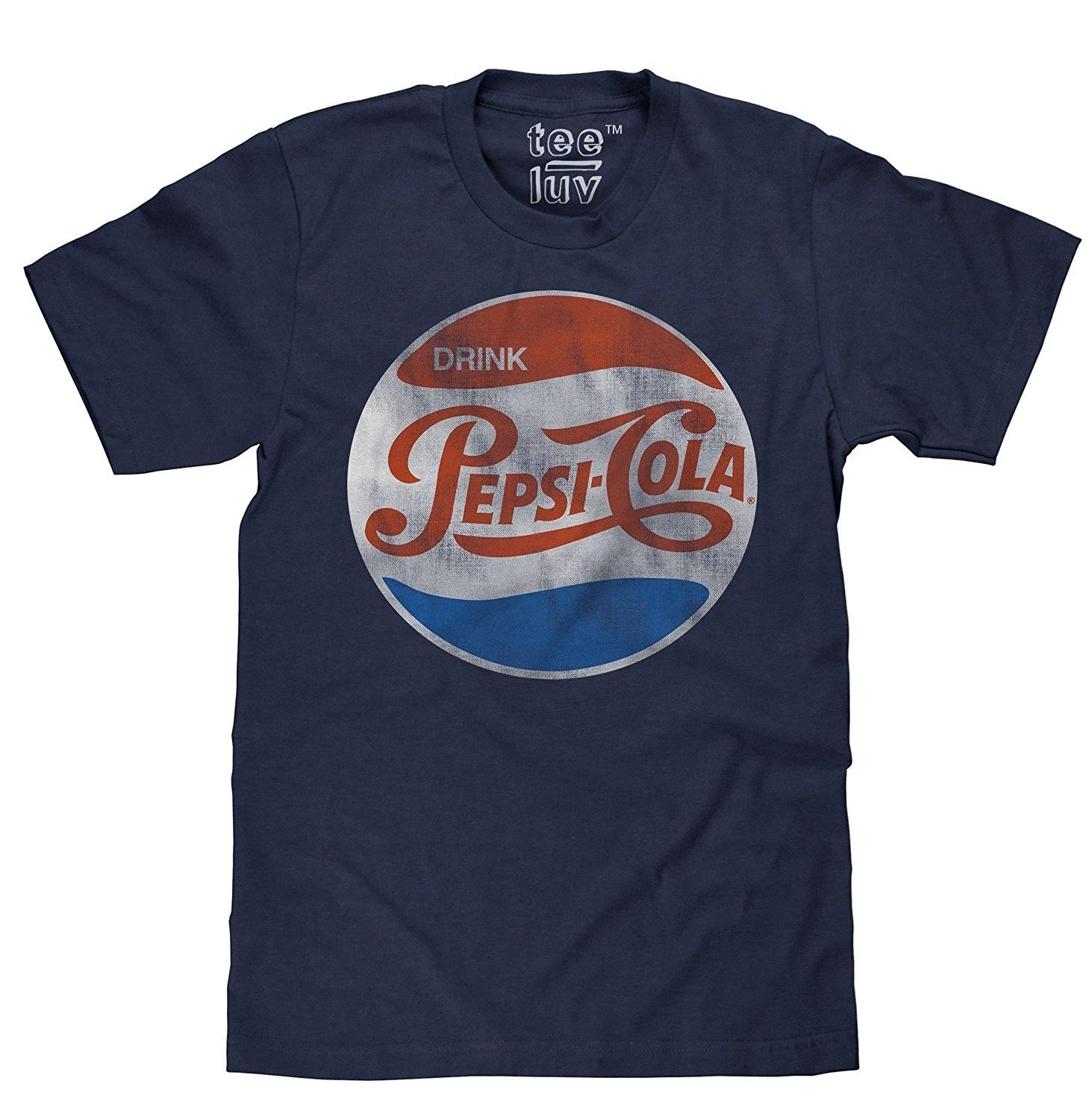 Drink Pepsi Cola Licensed Logo Men'S T-Shirt 100% Cotton Gildan Men's T ...