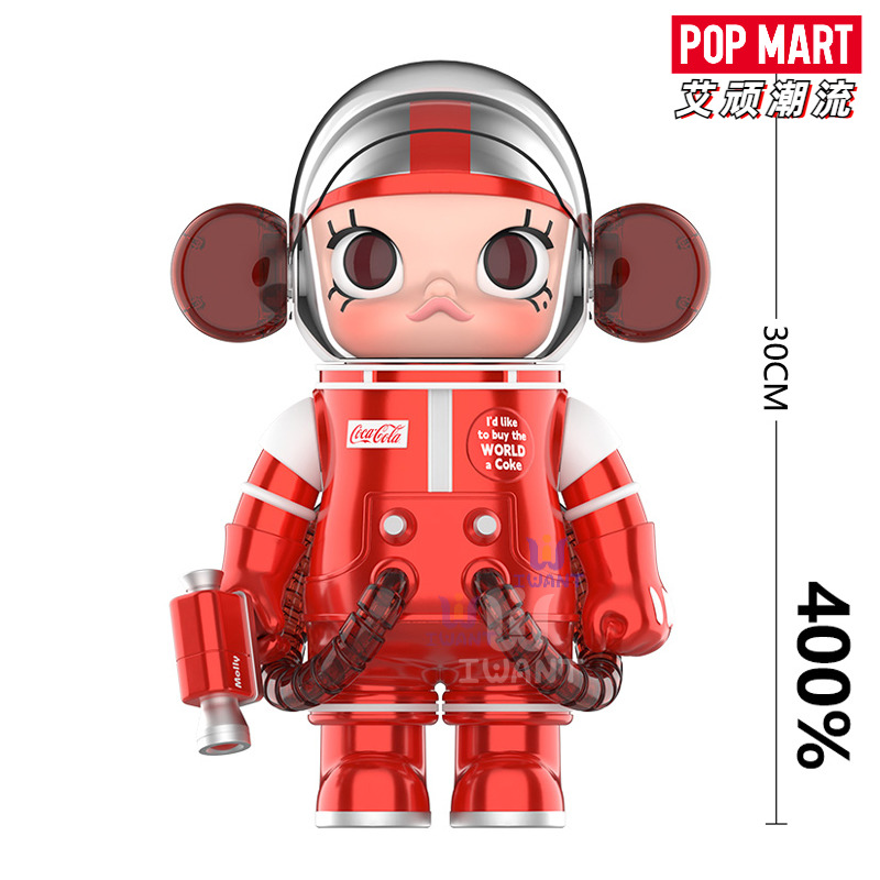 POPMART POP MART MEGA Collection Series SPACE MOLLY Coca-Cola 400% Walk ...